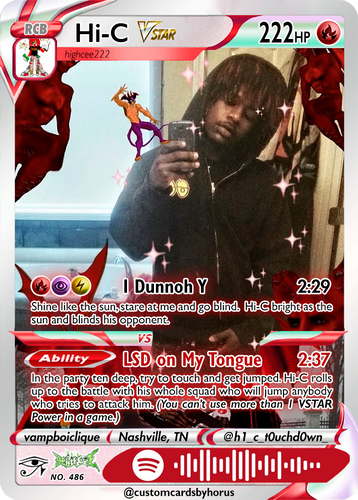 Hi-C Holographic Trading Card | customcardsbyhorus