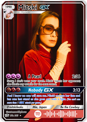 Mitski Holographic Trading Card | customcardsbyhorus