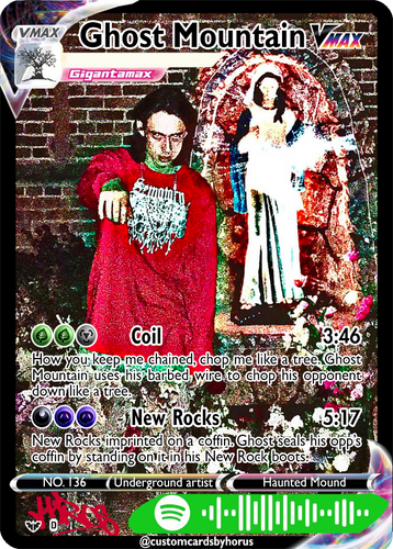 Ghost Mountain Holographic Trading Card | customcardsbyhorus