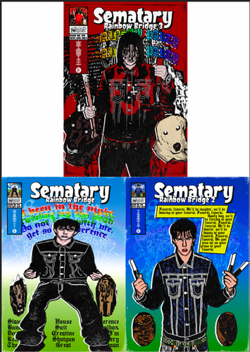 Sematary all 3 Rainbow Bridge A4 Posters | customcardsbyhorus