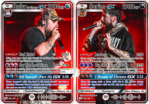 Ruby da Cherry + $crim Duo Holographic Trading Cards $uicideboy ...