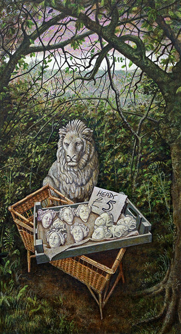 Heads, £5 Print by Peter Messer | thefineartcompany