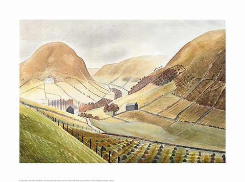 Corn Stooks, Hill Farm, Capel-yffin Wales Print by Eric Ravilious ...