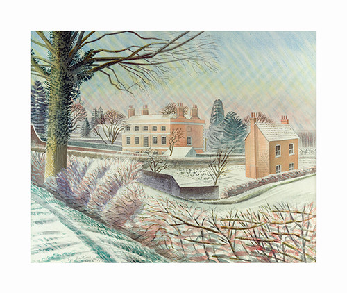 Vicarage in the Snow Painting by Eric Ravilious | Eric Ravilious Prints