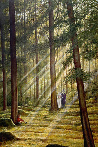 A Woodland Wedding Print by Peter Messer | thefineartcompany