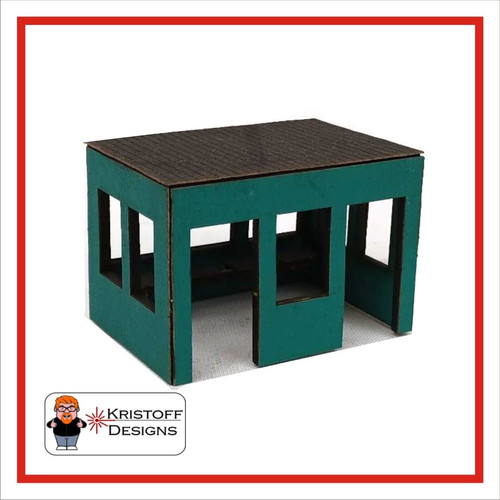 OO Gauge Model Railway MDF Platform Shelter | Kristoff Designs