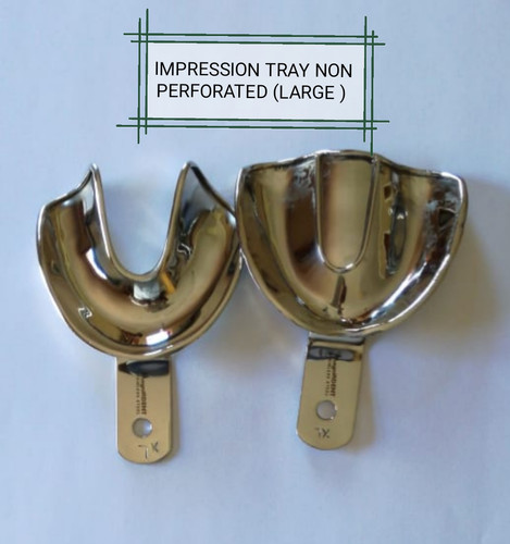 IMPRESSION TRAYS DENTURE NON--PERFORATED LARGE | MagnifiDENT