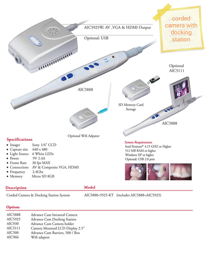 INTRA ORAL CAMERA WITH DOCKING STATION | MagnifiDENT