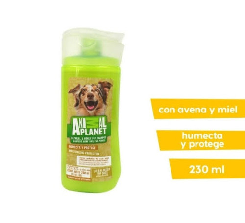 SHAMPOO ANIMAL PLANET MIEL Y AVENA 230 ML | 19th Pet Pot & More