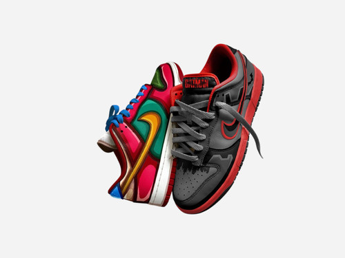 The Joker & The Batman Custom Nike Dunk | Olympus Montane