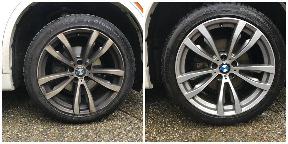 Before and after images - Diamond Car Detailing