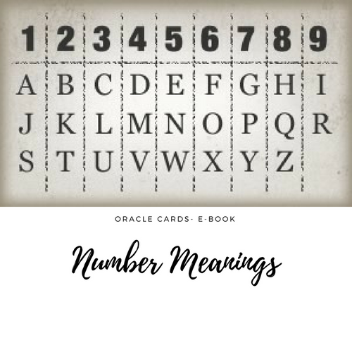 Oracle Cards- Number Meanings E-Book | ValSecrets Inc