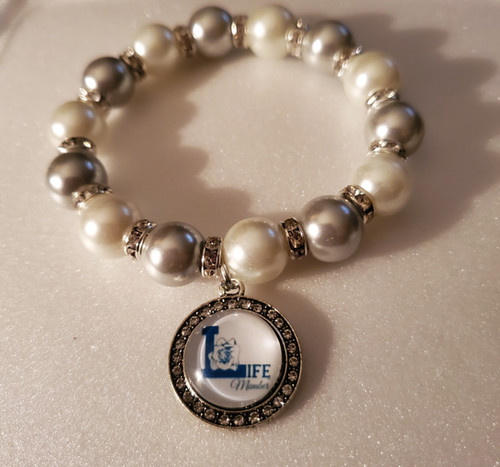 Zeta Life Member Pearl Bracelet | ElegantGreekJewelry