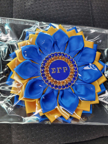 Sgrho Flower Pin | ElegantGreekJewelry