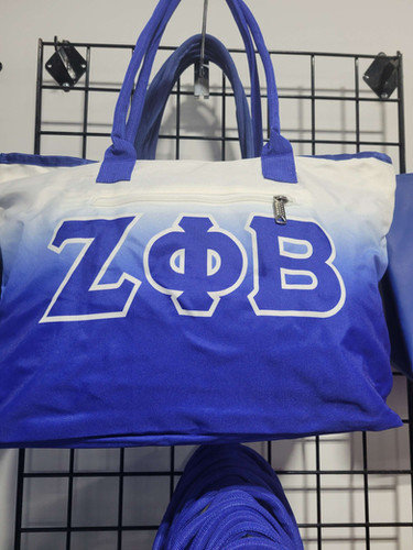 Zeta New Blue/White Canvas Bags | ElegantGreekJewelry