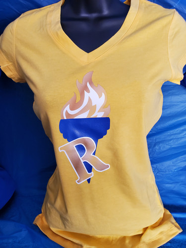 Rhoer Gold Torch Shirt | ElegantGreekJewelry