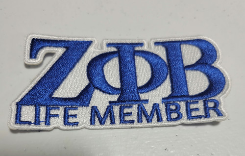 Zeta Life Member Patch | ElegantGreekJewelry