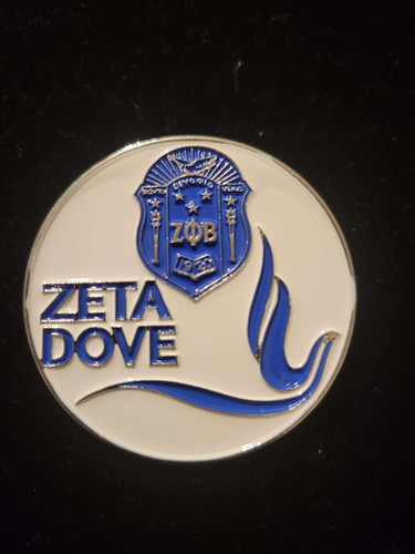 Zeta Dove Pin | ElegantGreekJewelry