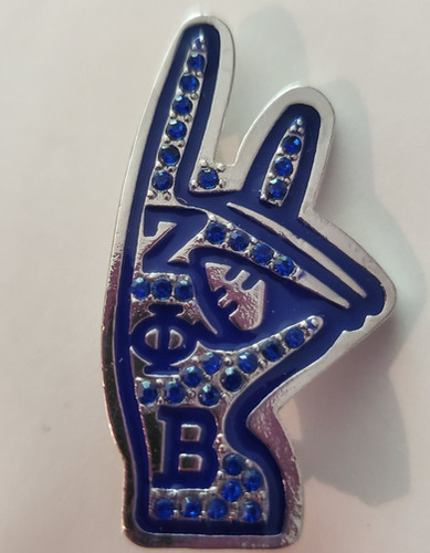 Zeta Hand Pin | ElegantGreekJewelry