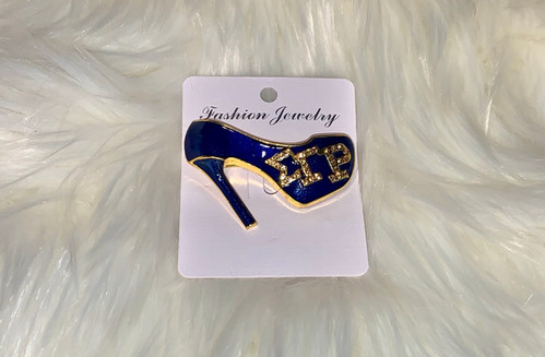 High-heeled sgrho pin | ElegantGreekJewelry