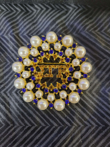 Sgrho New Pearl Bling Pin | ElegantGreekJewelry