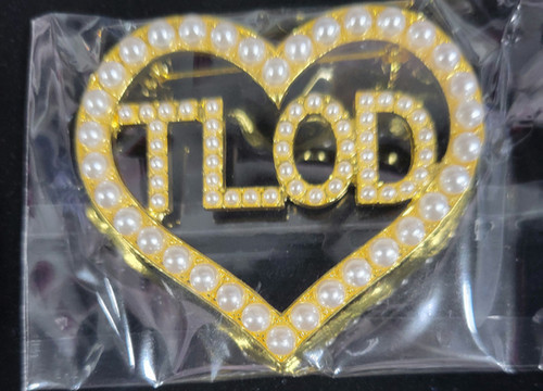 Tlod Heart Pearl Pin | ElegantGreekJewelry