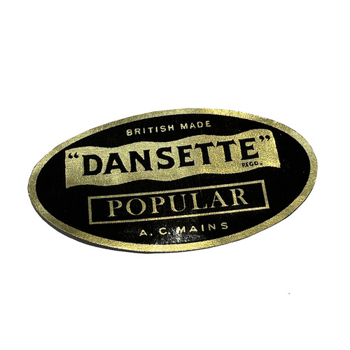 Dansette Popular Label | Replacement Decal Stickers | Dansette Revolver