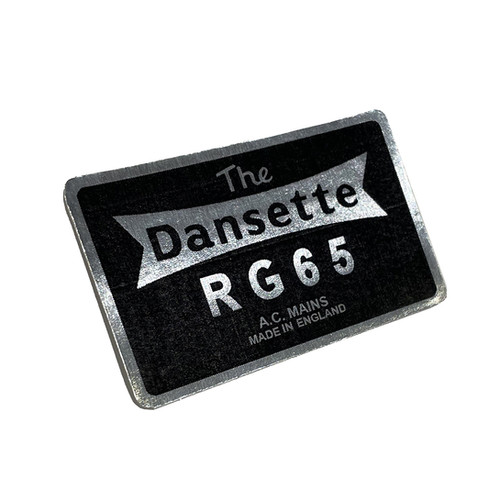 Dansette RG65 Label | Replacement Decal Stickers | Dansette Revolver