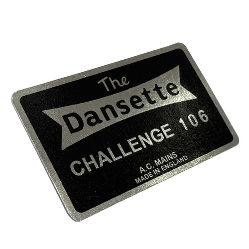 Dansette Challenge 106 Label | Replacement Decal Stickers | Dansette ...