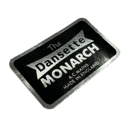 Dansette Monarch Label | Replacement Decal Stickers | Dansette Revolver