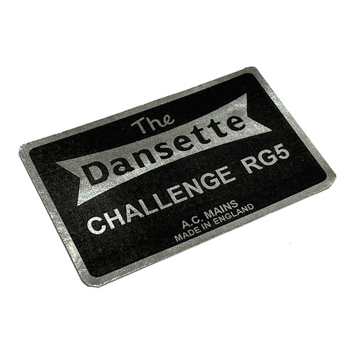 Dansette Challenge RG5 Label | Replacement Decal Stickers | Dansette ...