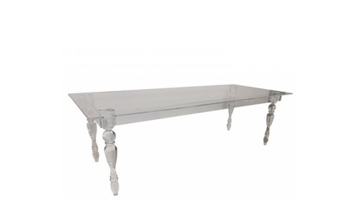 Wedding Acrylic Head Table 7.5'x3.5' | Kmpartyrental