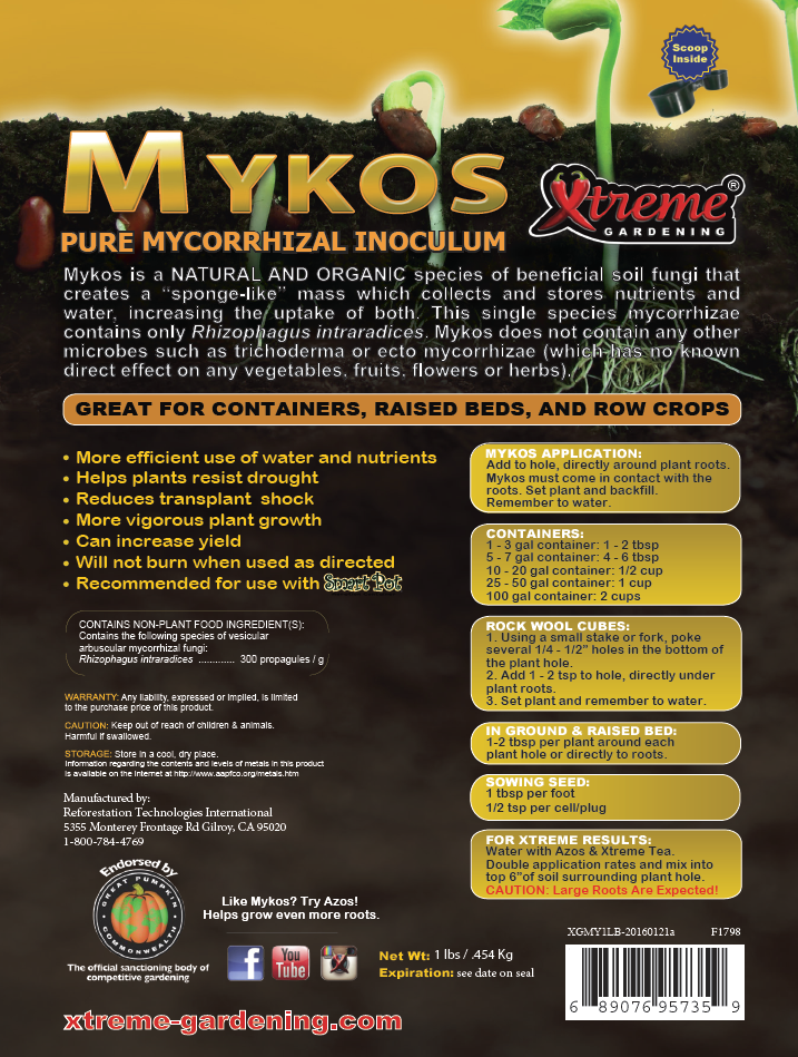 Xtreme Gardening Mykos Mycorrhizae