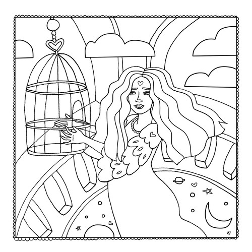 "Let It Go" Coloring Page | 18Loves Art