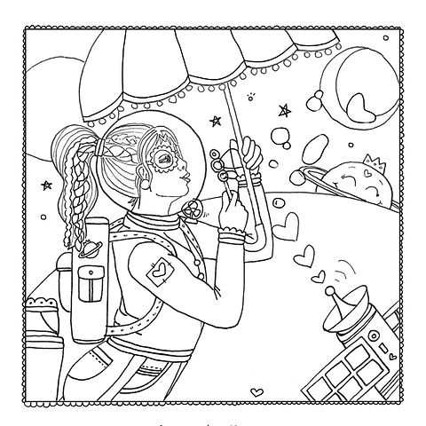 over the moon coloring pages