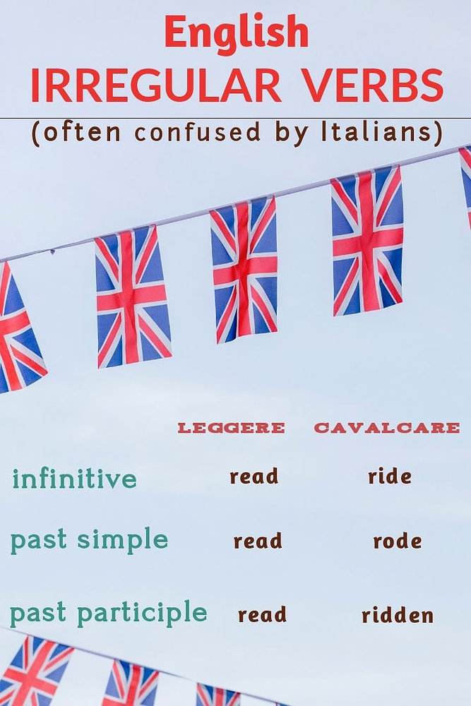 English Irregular Verbs Often Confused by Italians Learning English