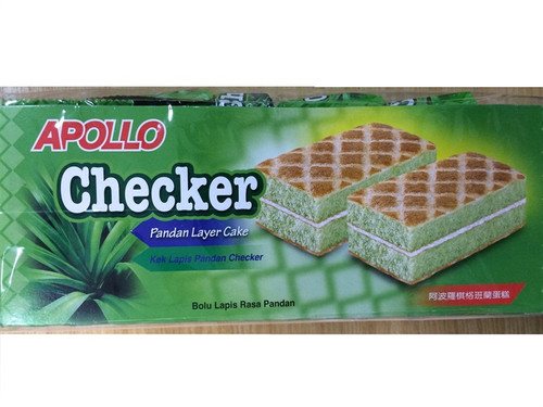 SAPCC Apollo Checker Pandan Cake ( 18g*24)*12 (Malaysian) | Mur Thai