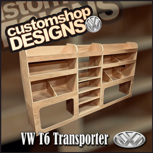 VW T6 / T6.1 Transporter (2015 - Onward) LWB Van Racking Storage Unit ...