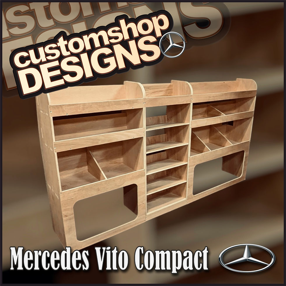 Mercedes Vito (2003 - Onward) SWB Van Racking Storage Unit | customshop ...