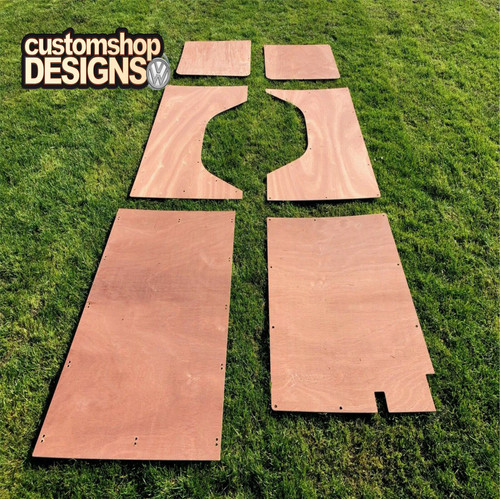 VW Crafter (1996 - 2006) SWB Kombi Van 6mm Ply Lining Kit | customshop ...