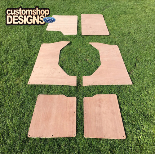 Ford Transit Custom (2013 - Onward) SWB Kombi Van 6mm Ply Lining Kit ...