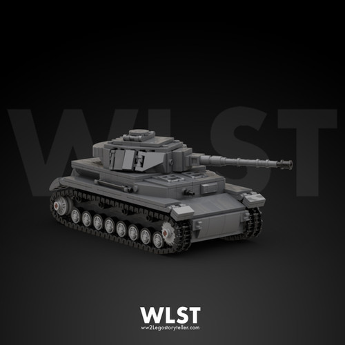 Panzer IV Ausf.G Dk Grey | WLST - Custom Lego