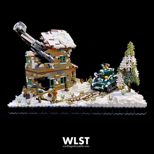 PREMIUM DIORAMA: FIRST IN BASTOGNE | WLST - Custom Lego
