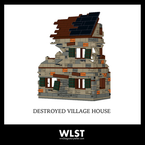Destroyed Village House E-Instruction | WLST - Custom Lego