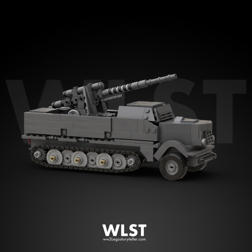SDKFZ9 FAMO with FLAK18 Gun | WLST - Custom Lego
