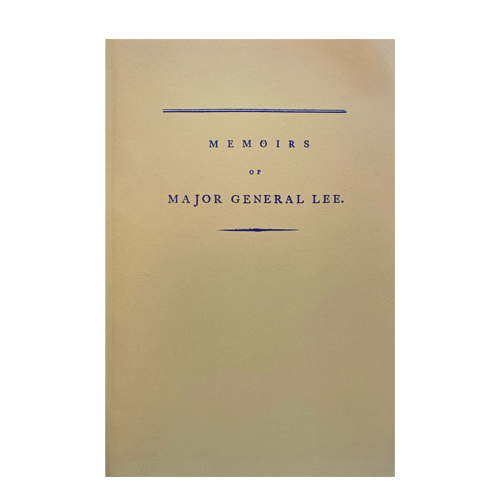 Memoirs of Major General Lee | New Bridge Landing