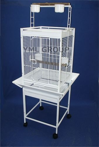 YML WI18 18"x18" Play Top Wrought Iron Parrot Cage | Bastropcages