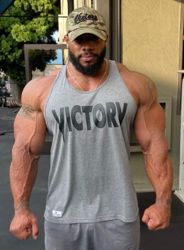 Victory Grey & Black Tank | victoryclothing