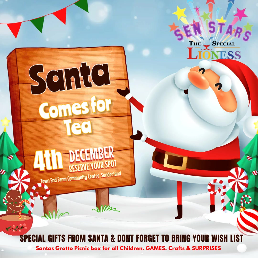 Santa comes for tea | The Special Lioness