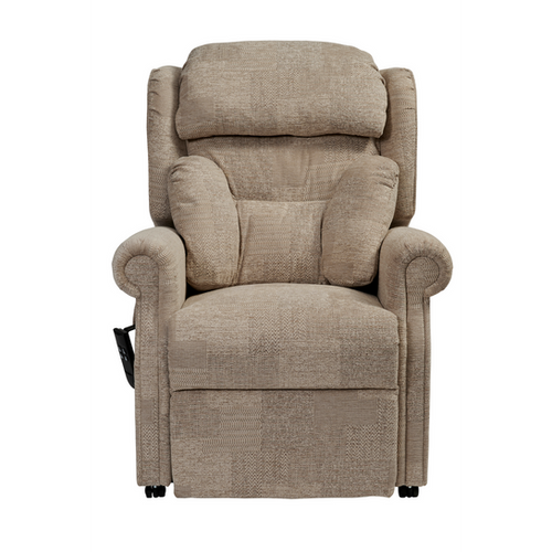 Repose Olympia Single Motor Rise and Recline Chair with Scroll A ...